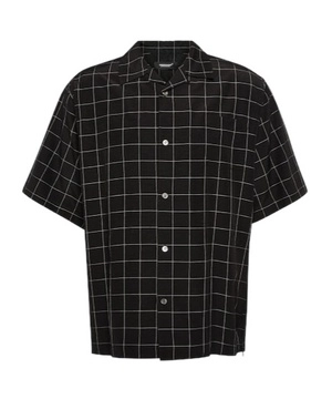 Undercover Plaid Short-sleeved Shirt - Black