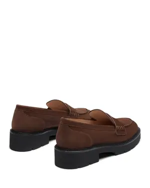 STUART WEITZMAN Mylee Loafers - Chocolate