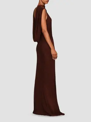 ET OCHS Blair Cowlback Column Gown