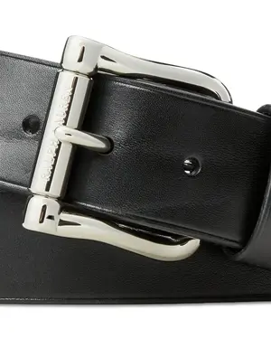 Ralph Lauren Purple Label Chunky Roller Buckle Belt