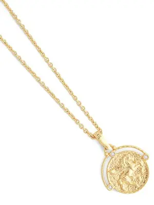 ANABEL ARAM Pegasus 18k--plated Coin Pendant Necklace