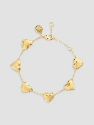 ANABEL ARAM Heart Station Bracelet