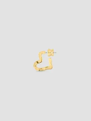 ANABEL ARAM Heart Small 18k--plated Hoop Earrings