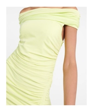 SELF-PORTRAIT Off-the-shoulder Ruched Midi Dress