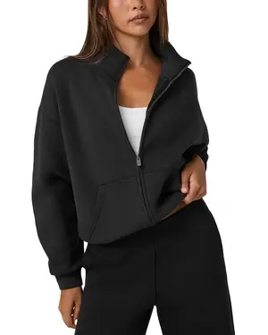 Vuori Galaxy Oversized Funnel Neck Zip Sweatshirt