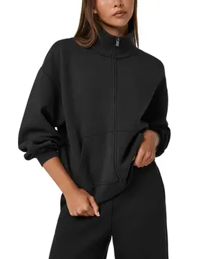 Vuori Galaxy Oversized Funnel Neck Zip Sweatshirt