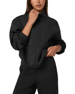 Vuori Galaxy Oversized Funnel Neck Zip Sweatshirt