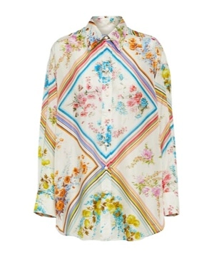 Zimmermann Floral Silk Blouse