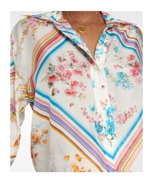 Zimmermann Floral Silk Blouse