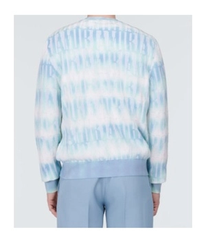Amiri Logo Cotton And Cashmere-blend Sweater