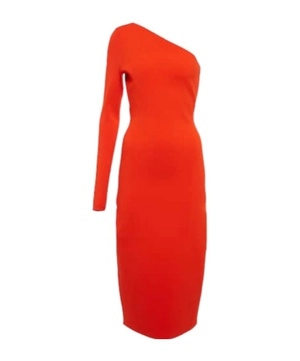 Victoria Beckham Vb Body One-shoulder Midi Dress