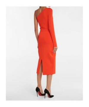 Victoria Beckham Vb Body One-shoulder Midi Dress