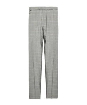Undercover Checked Silk-blend Pants - Gray
