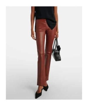 Stouls Long Leather Flared Pants