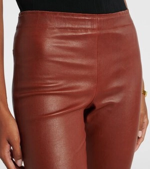 Stouls Long Leather Flared Pants