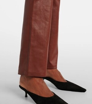 Stouls Long Leather Flared Pants