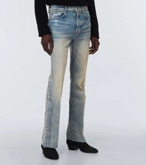 Amiri Distressed Embellished Denim Jeans