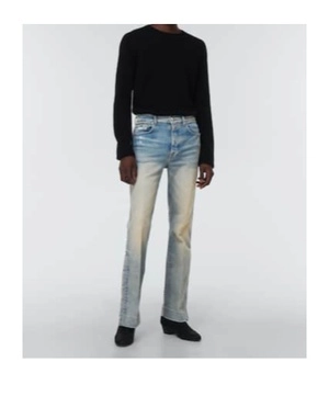 Amiri Distressed Embellished Denim Jeans