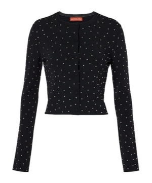 Altuzarra Ferris Embellished Cropped Cardigan - Black