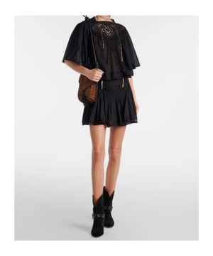 Isabel Marant Étoile Garia Lace-trimmed Cotton Blouse