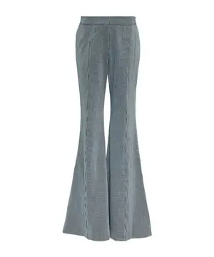 Gabriela Hearst Striped High-waisted Flared Trousers