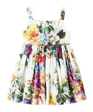Dolce & Gabbana Floral Cotton Poplin Dress