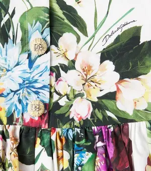 Dolce & Gabbana Floral Cotton Poplin Dress