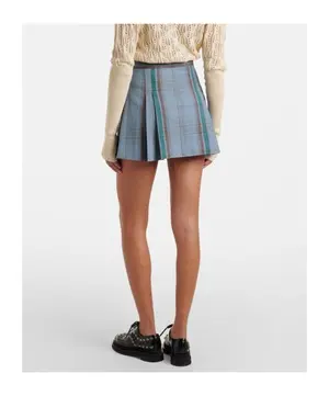 VIVIENNE WESTWOOD Cut Off Tartan Miniskirt