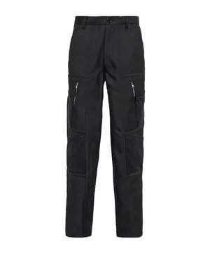 Comme Des Garçons Twill Workwear Casual Pants - Black