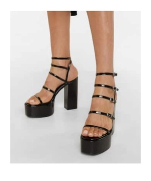 Paris Texas Jessica Leather Platform Sandals