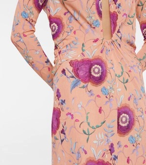 Isabel Marant Étoile Jadessi Floral Cutout Midi Dress