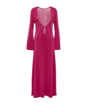 Dodo Bar Or Metallic Knit Maxi Dress - Red