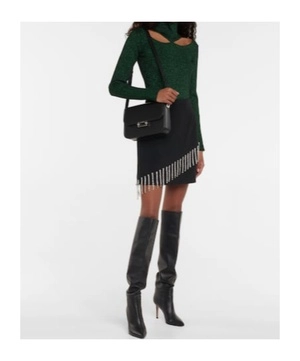 CHRISTOPHER KANE Embellished High-rise Miniskirt