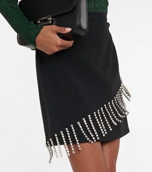 CHRISTOPHER KANE Embellished High-rise Miniskirt