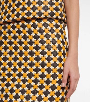 Dodo Bar Or Leather Miniskirt