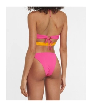 NENSI DOJAKA Ruched Halterneck Bikini Top