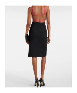 NENSI DOJAKA Tie-trimmed Gabardine Bra