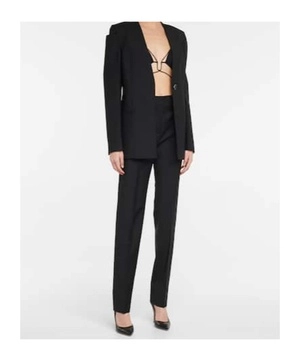 NENSI DOJAKA Tie-trimmed Gabardine Bra