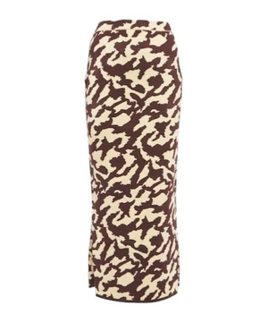 Nanushka Jenny Intarsia Midi Skirt - Nude