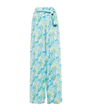 Melissa Odabash Natasha Printed Wide-leg Pants - Blue