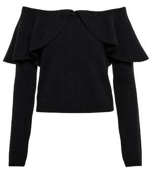 ALTUZARRA Hasla Off-shoulder Wool-blend Sweater
