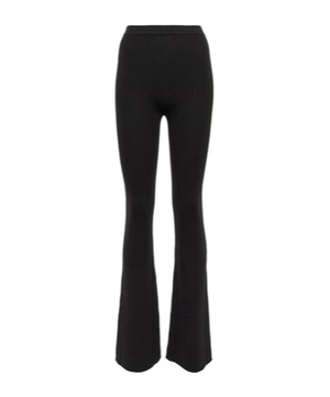 Rick Owens Rib-knit Wool-blend Pants - Black
