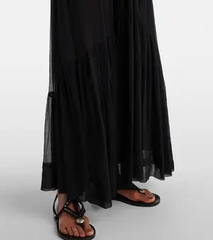 Isabel Marant Étoile Agathe Gathered Silk Maxi Dress
