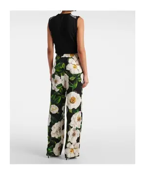 Dolce & Gabbana Floral Pattern Casual Pants