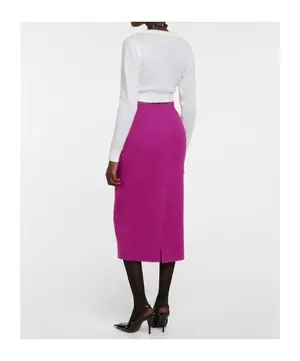 Alessandra Rich Crystal-embellished Knit Crop Top