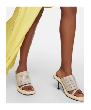 J.W.ANDERSON Bumper Tube Embellished Leather Sandals