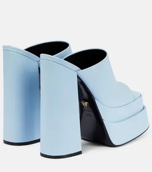 Versace Leather Platform Sandals