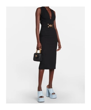 Versace Leather Platform Sandals