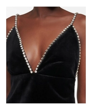 Dodo Bar Or Embellished Velvet Minidress