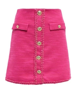 Rebecca Vallance Anita Tweed Miniskirt - Pink